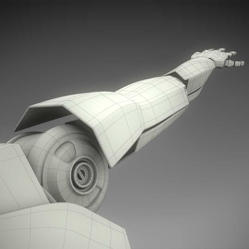 3d ged male android model