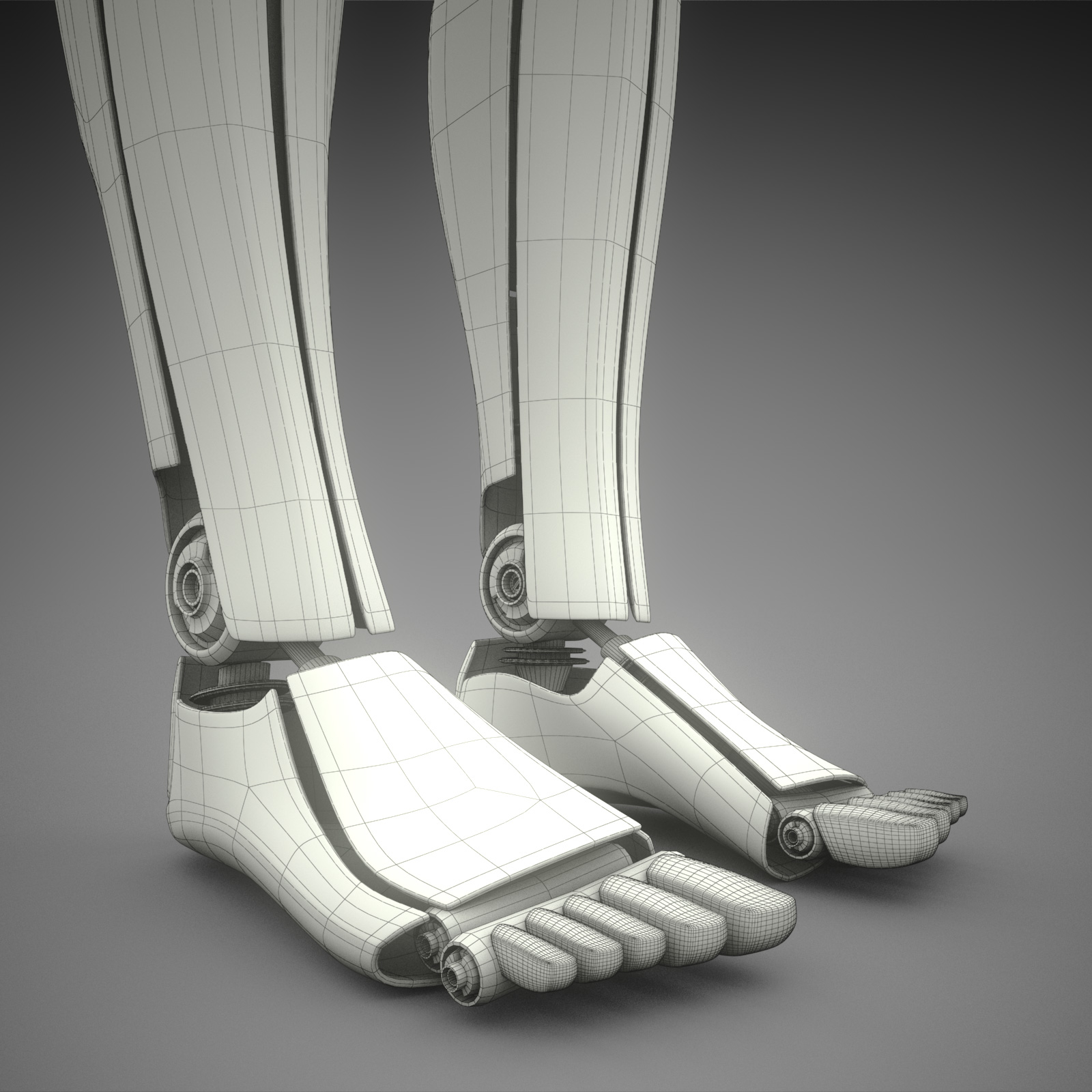 3d ged male android model