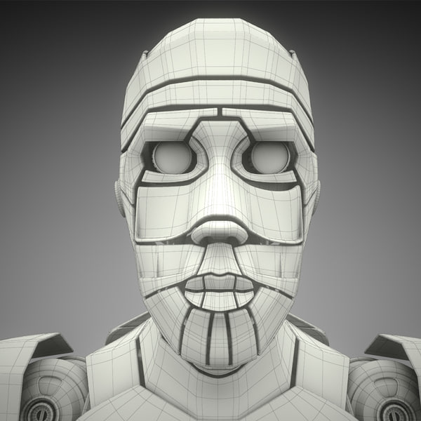 3d ged male android model