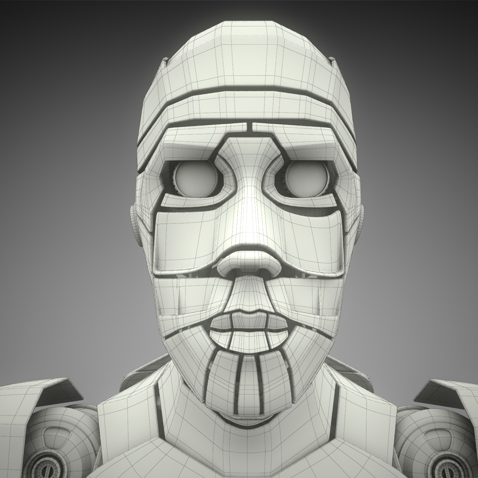 3d ged male android model