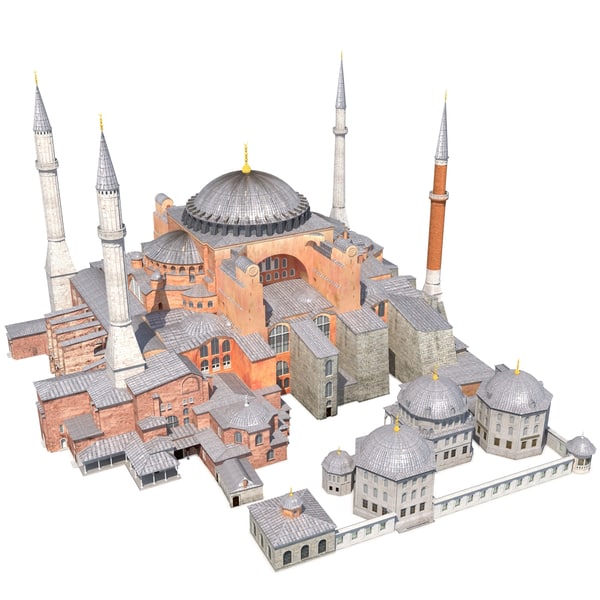 3d model hagia sophia 2