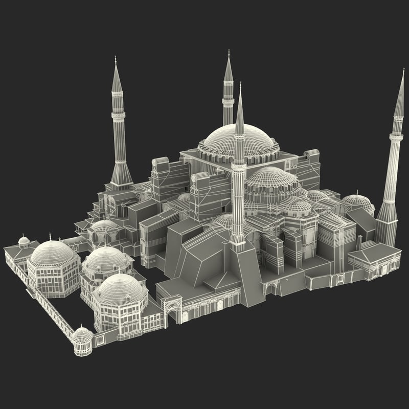 3d model hagia sophia 2
