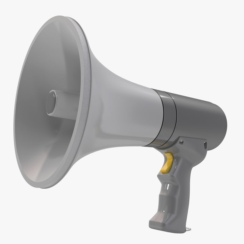 3d megaphone model