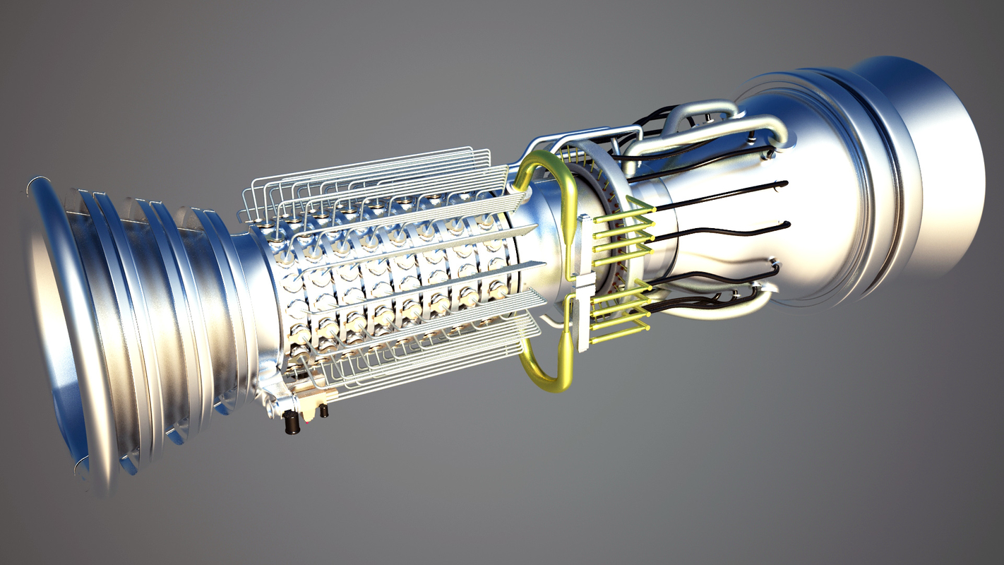 modelo 3d Turbina de gas LM-2500 - TurboSquid 902754