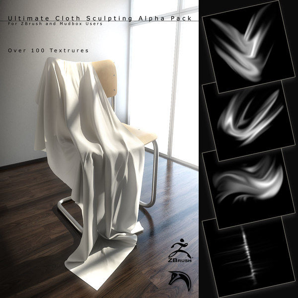 Texture Photoshop alpha cloth sculpting