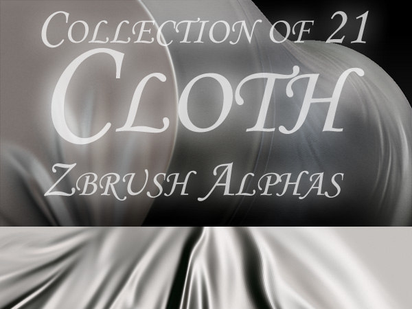 Texture Photoshop alpha cloth sculpting