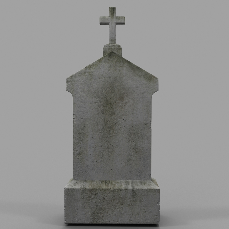 3d gravestone grave
