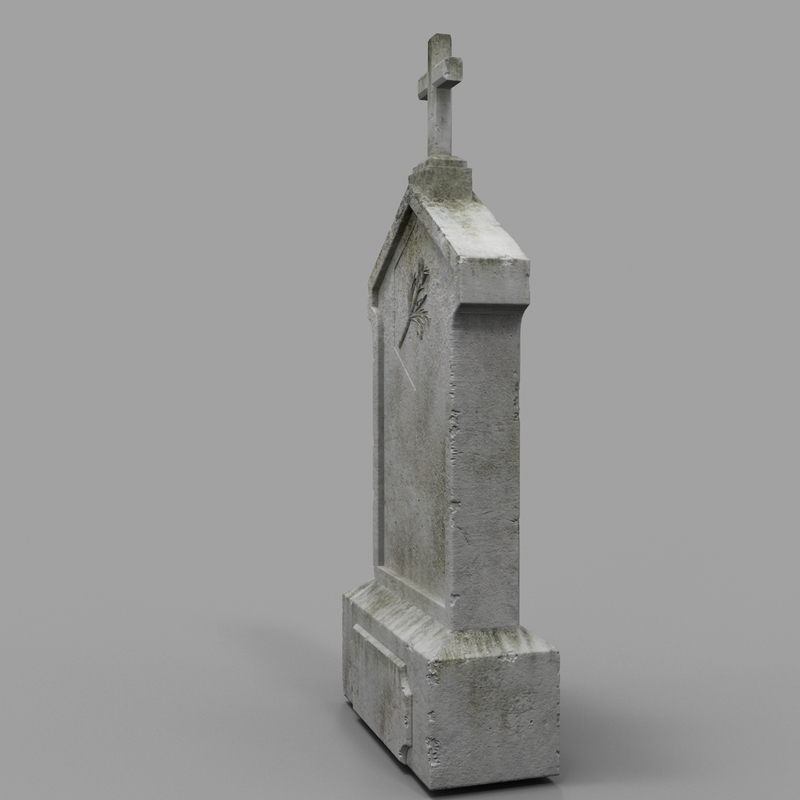 3d gravestone grave