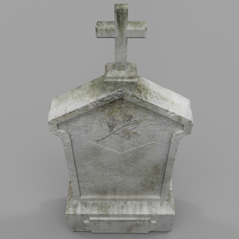 3d gravestone grave