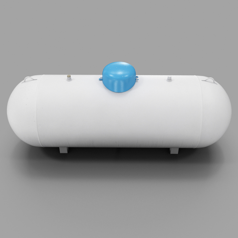 large propane tank 3d model