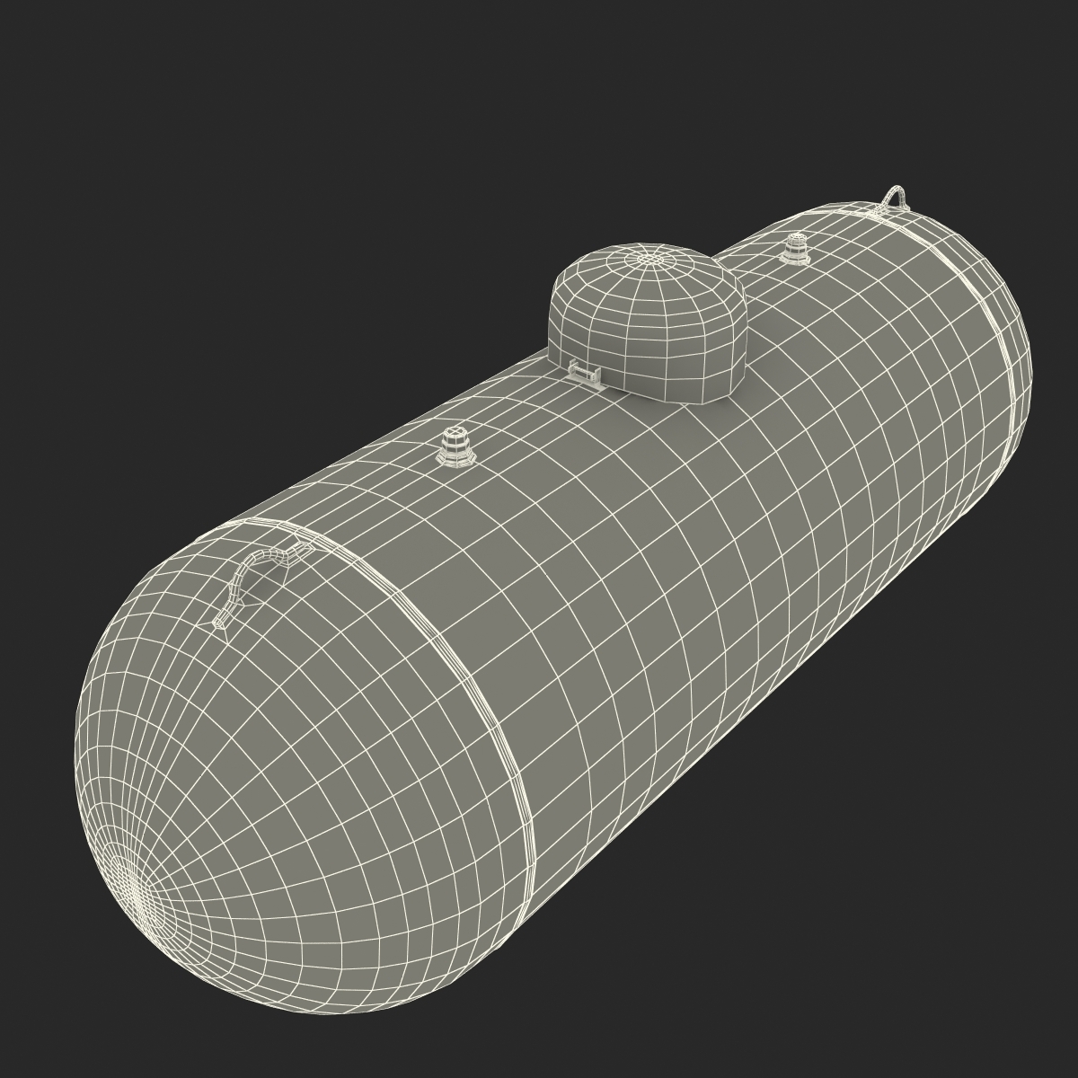 large propane tank 3d model
