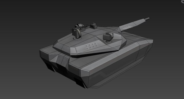 3d polish concept tank model