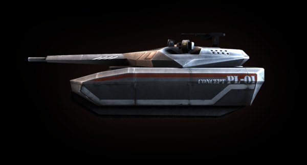 3d polish concept tank model