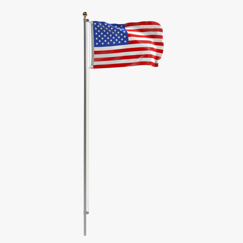 3d model flag