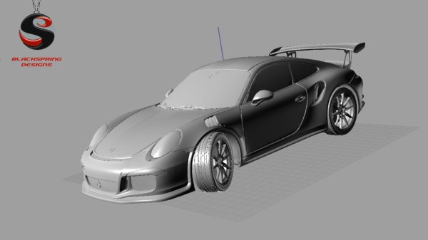 3d model porsche 911 gt3 rs