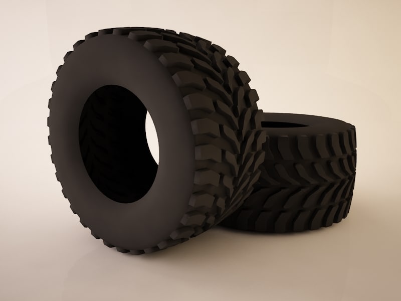 3d small tire model