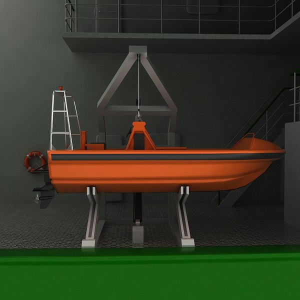 3d ship port model