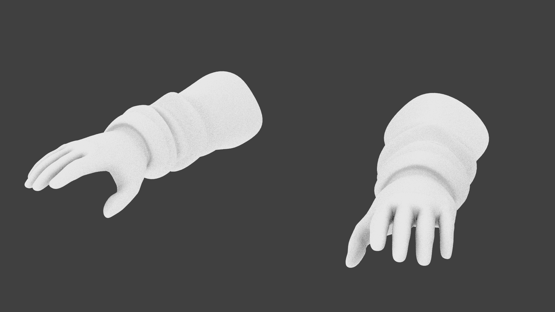 3d model hands first-person