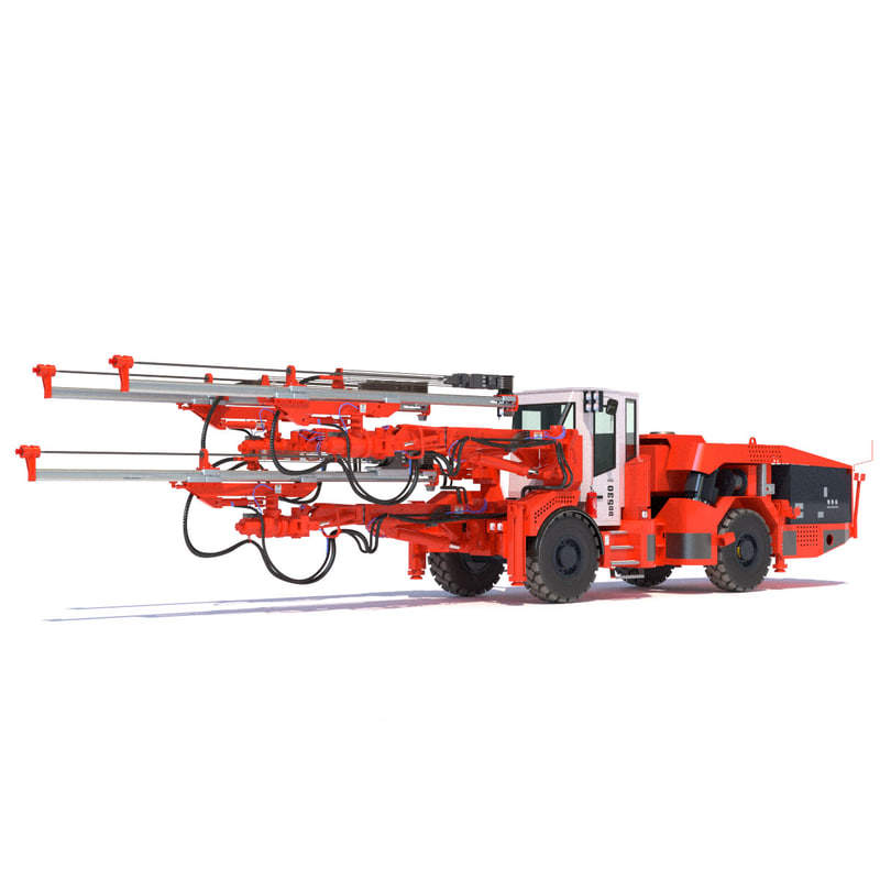 sandvik dd530 mining jumbo 3d model sandvik dd530 mining jumbo 3d model