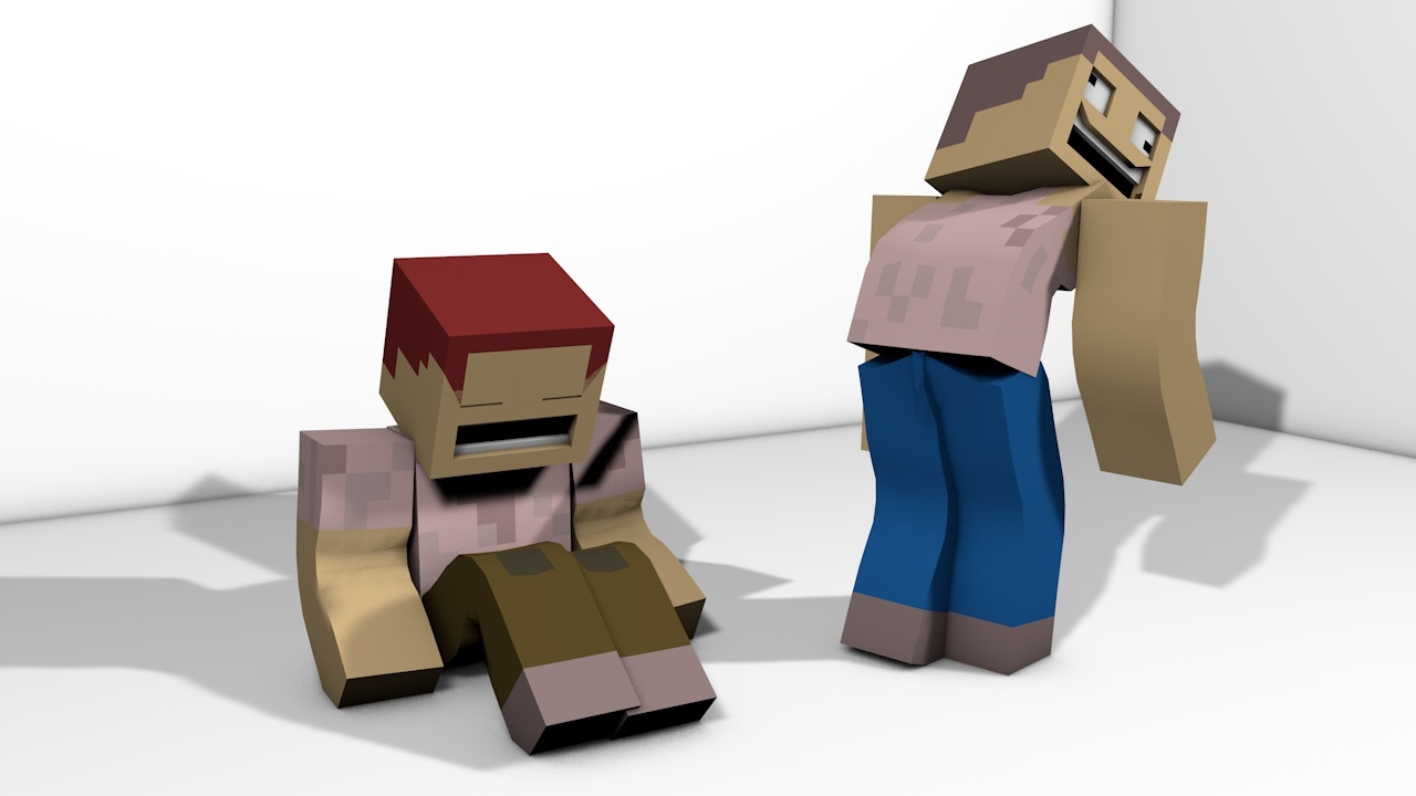 3d minecraft character model