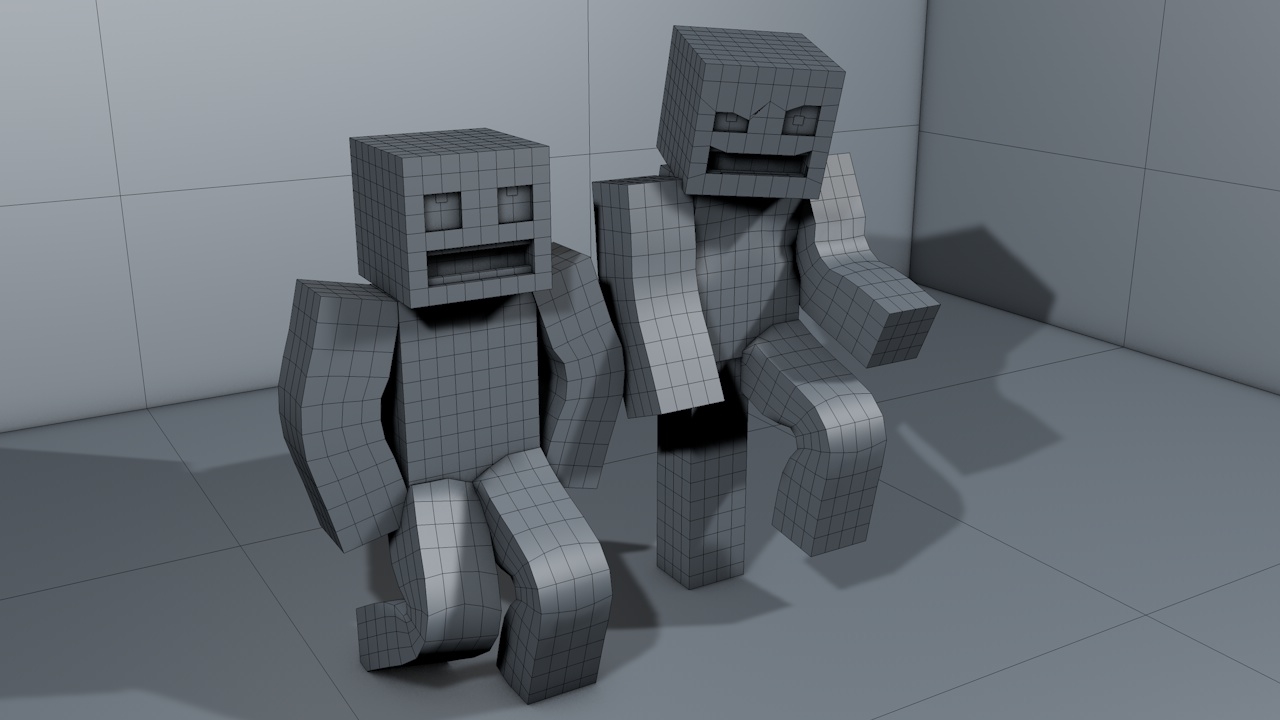 3d minecraft character model