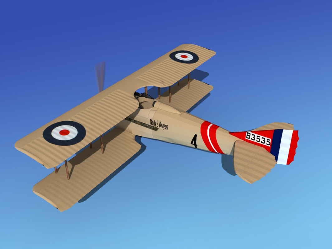 spad vii s fighter aircraft 3ds