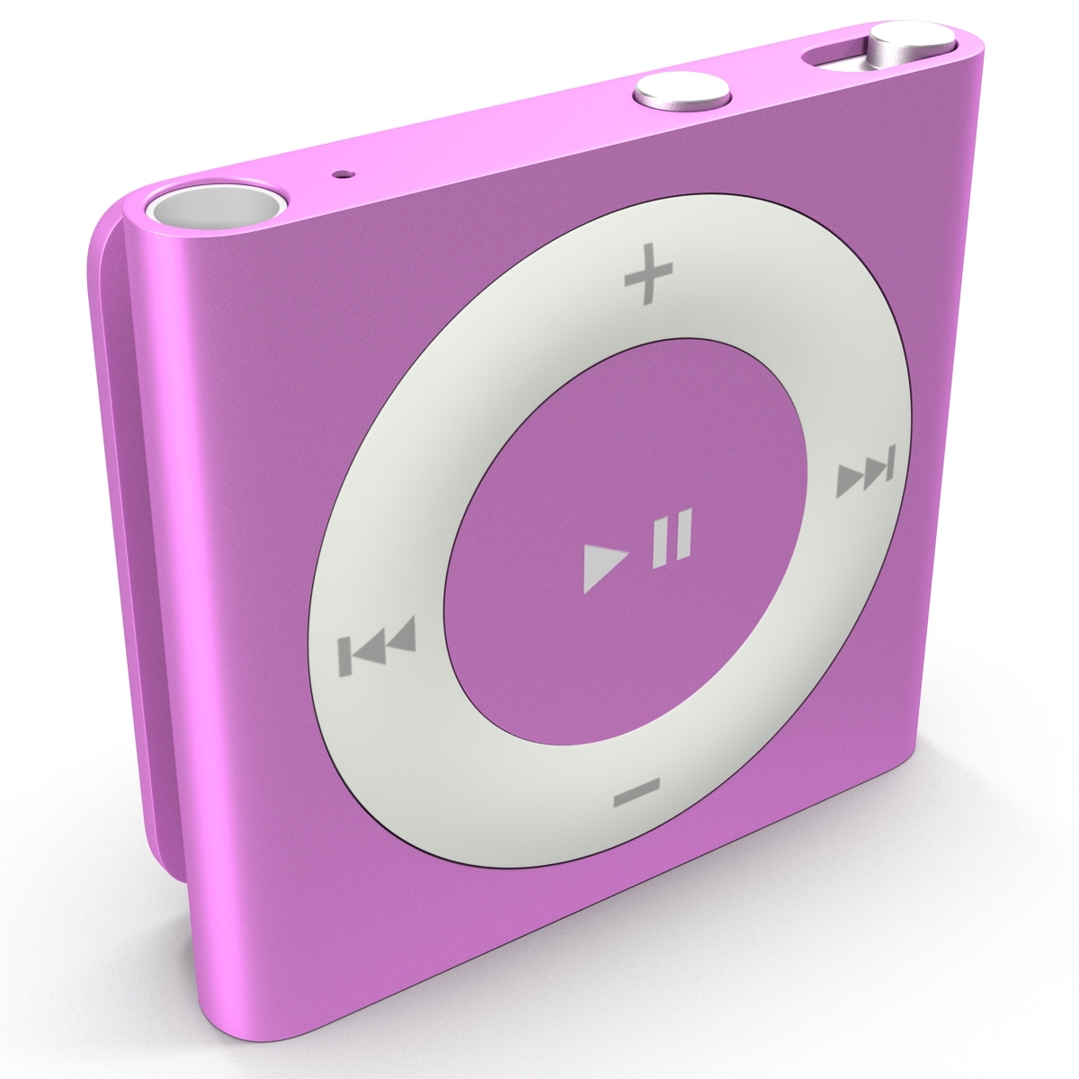 ipod shuffle purple modeled 3d obj