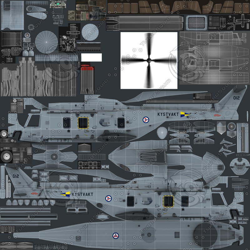 nh90 helicopter 3d max