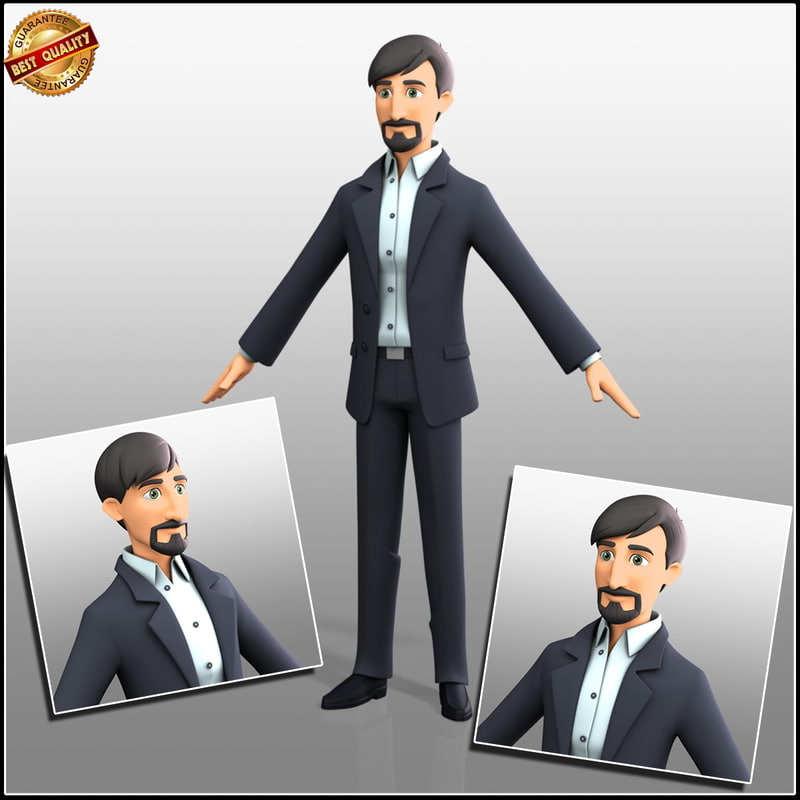 3d business man
