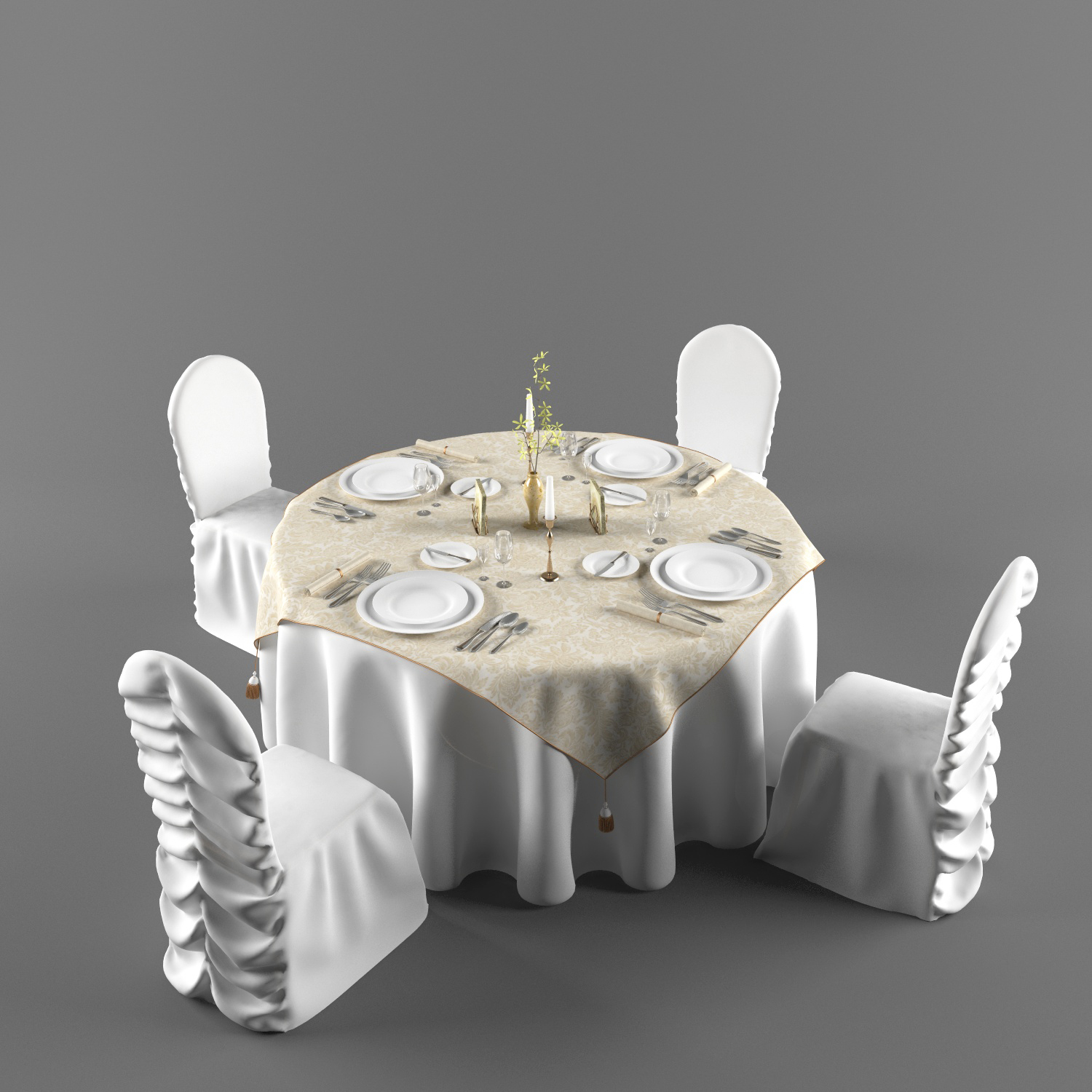3d wedding table