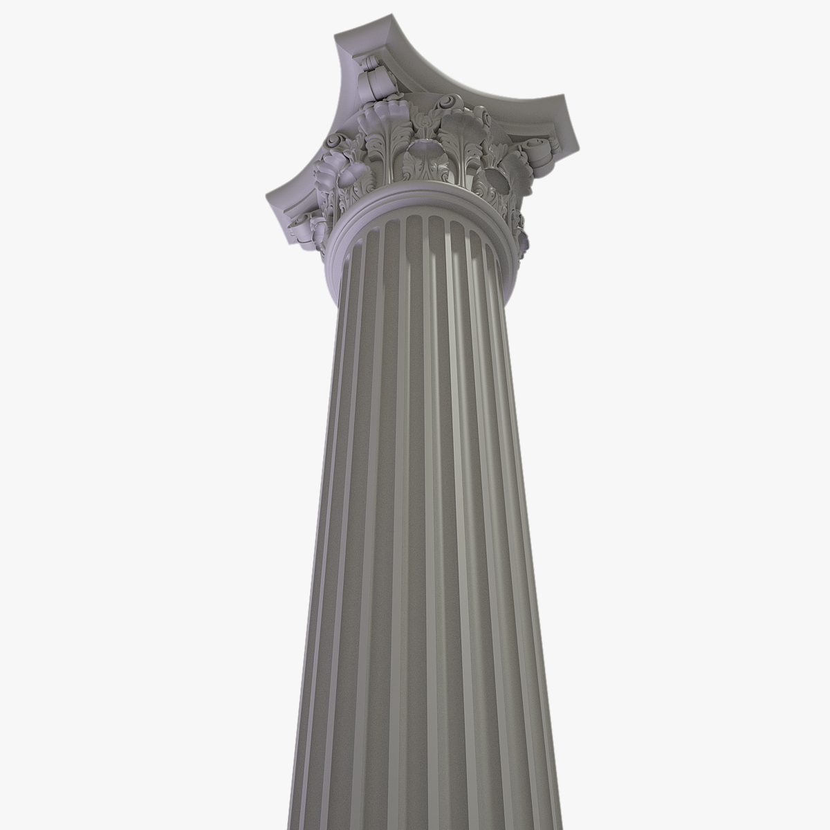 classical column c03 3d model