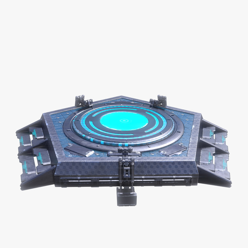 sci fi turntable 0 3d model