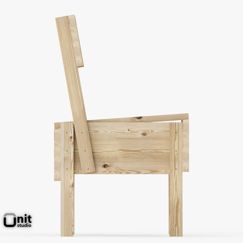 3d model sedia 1 chair artek