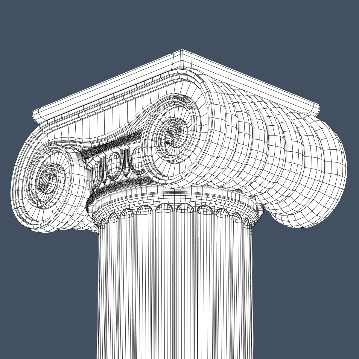 3ds max capital column