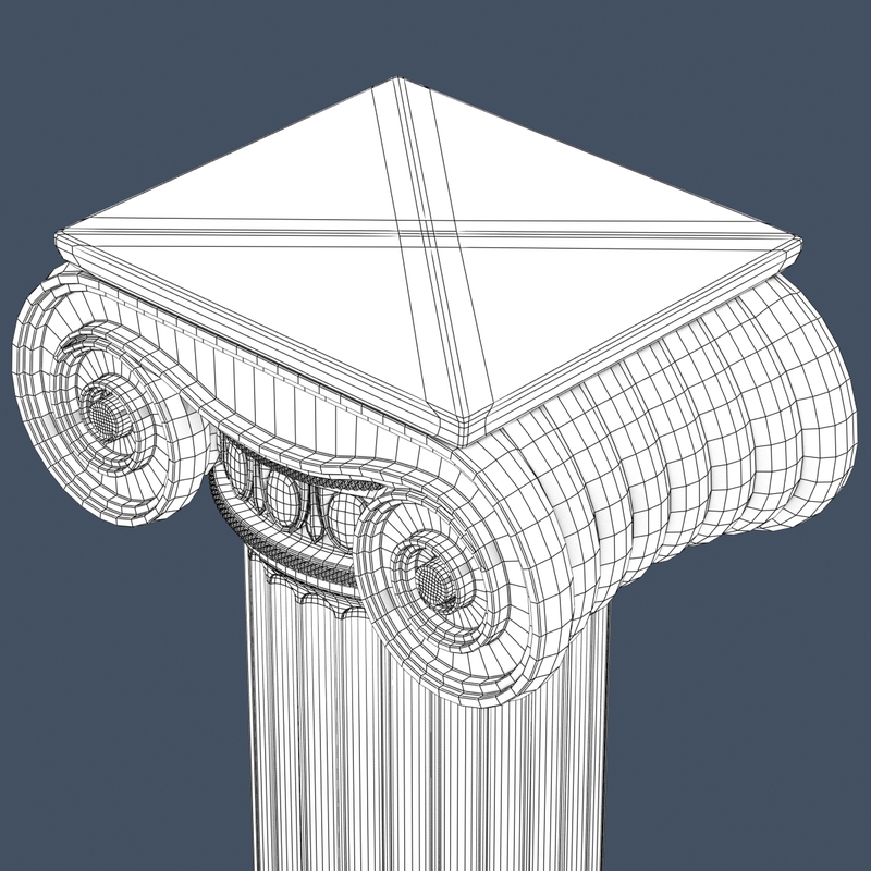 3ds max capital column