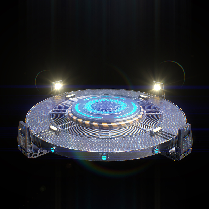 6 sci fi turntables obj