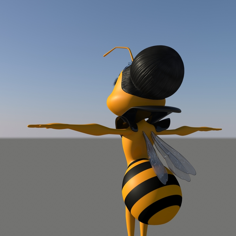ma rigged toon queen bee