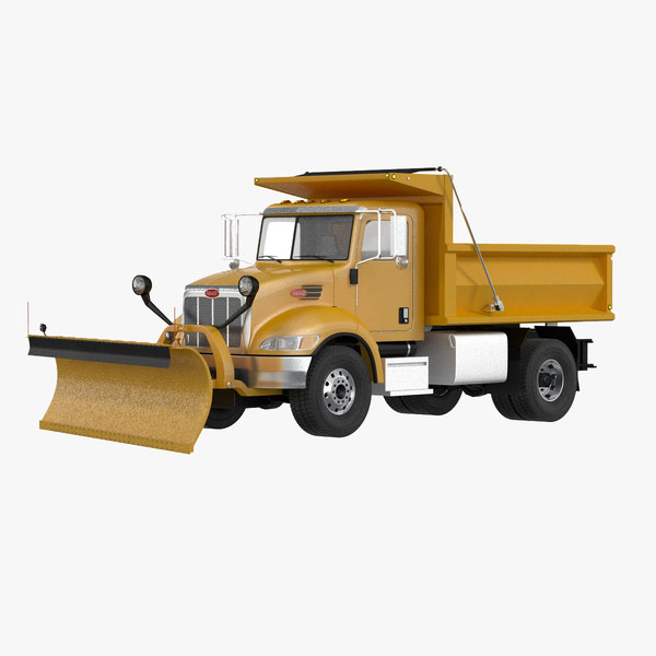 snow plow truck 3d model