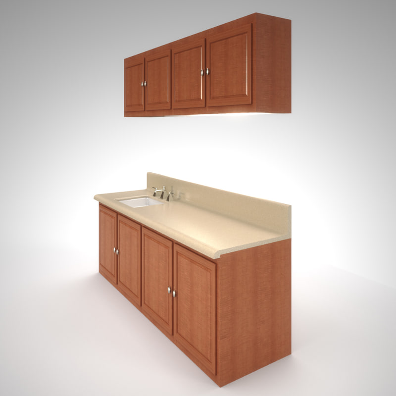 obj kitchen kitchenette sink counter