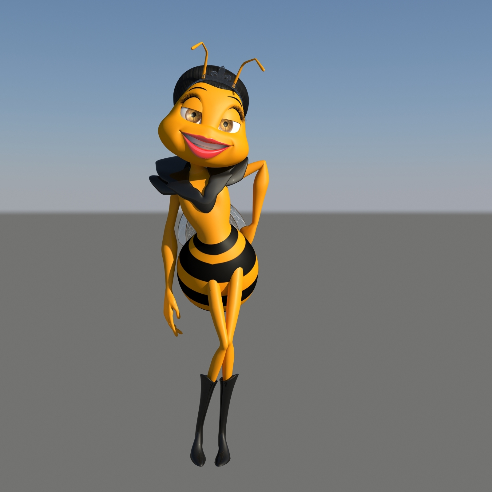 ma rigged toon queen bee
