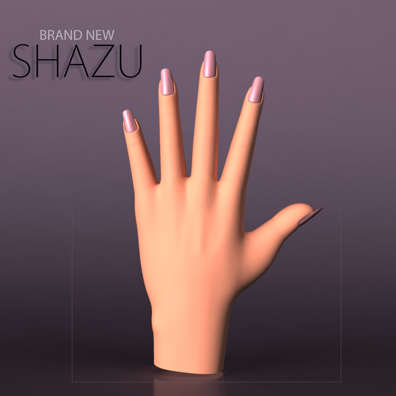 female hand 3d obj