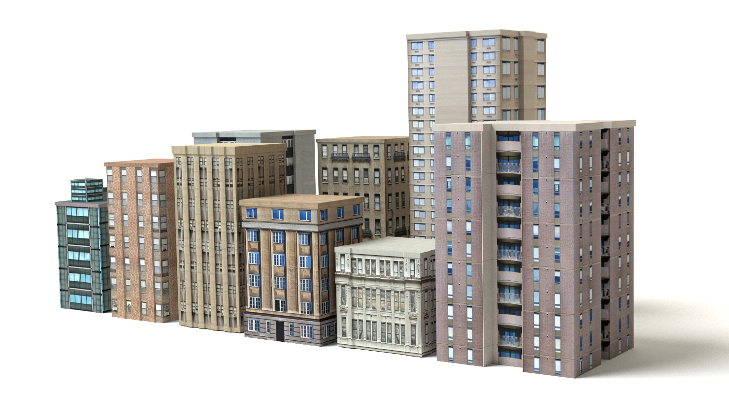 buildings 3d max