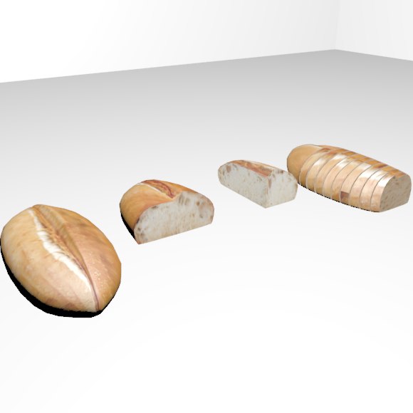 3ds max bread