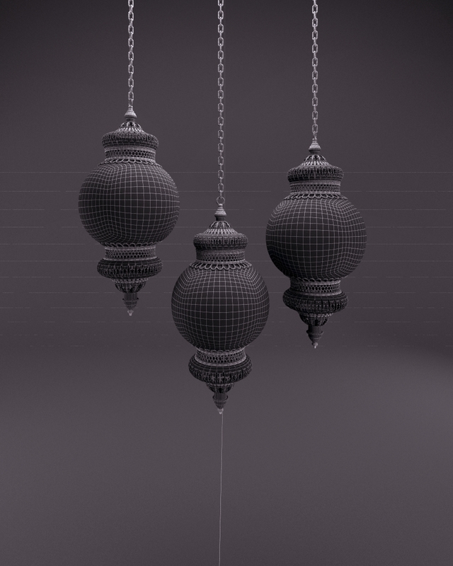 turkish lamp 3d model