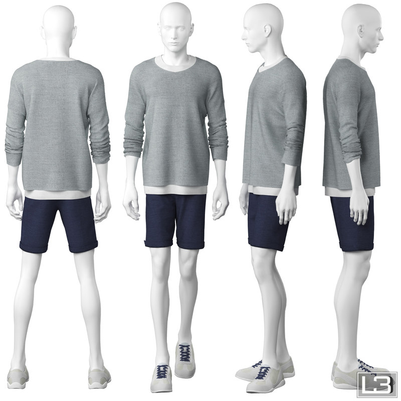 3d model man mannequin
