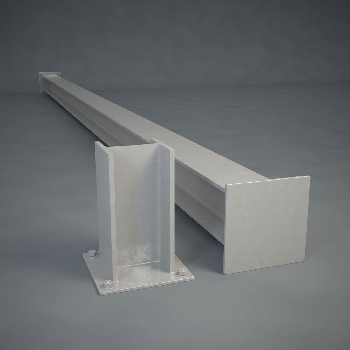 3ds max standart beams heb 200