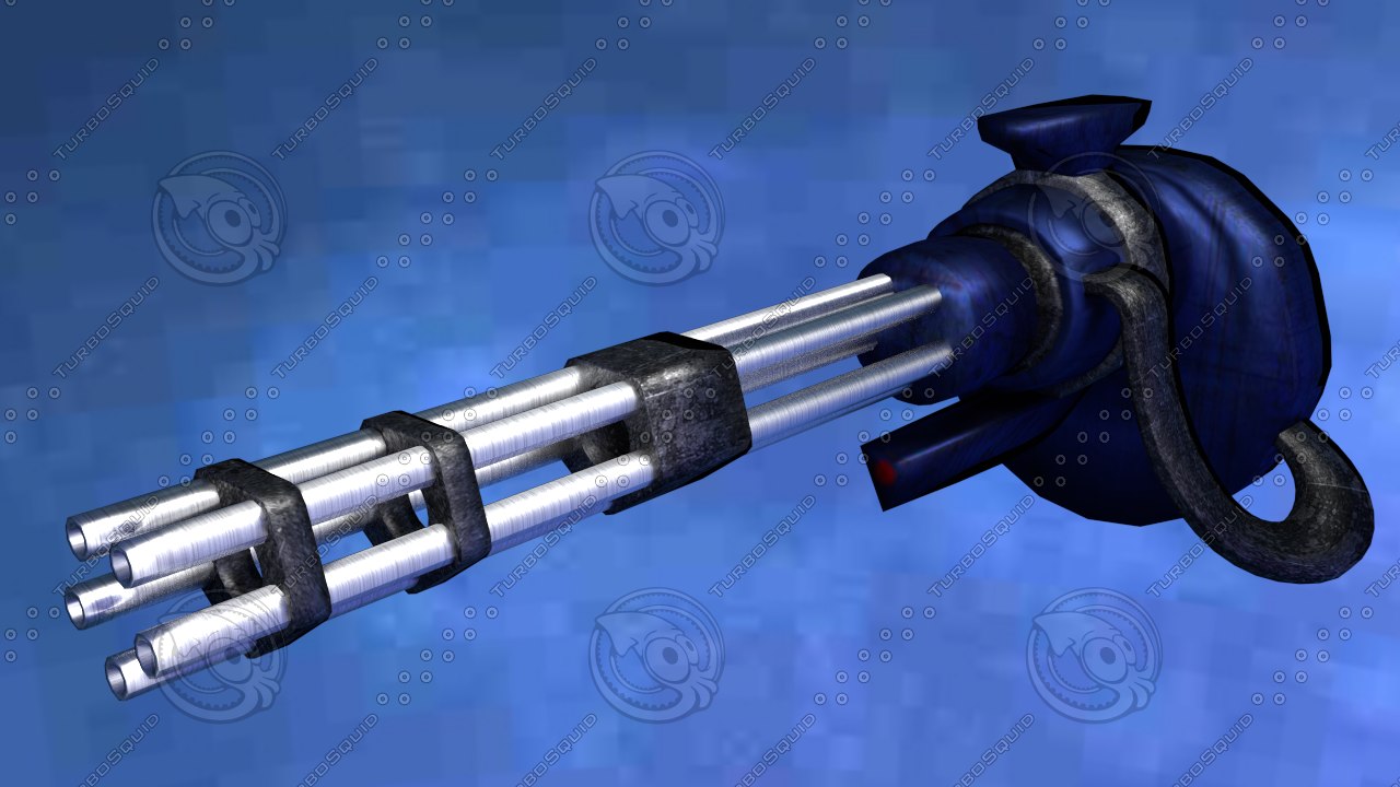 3d model space minigun