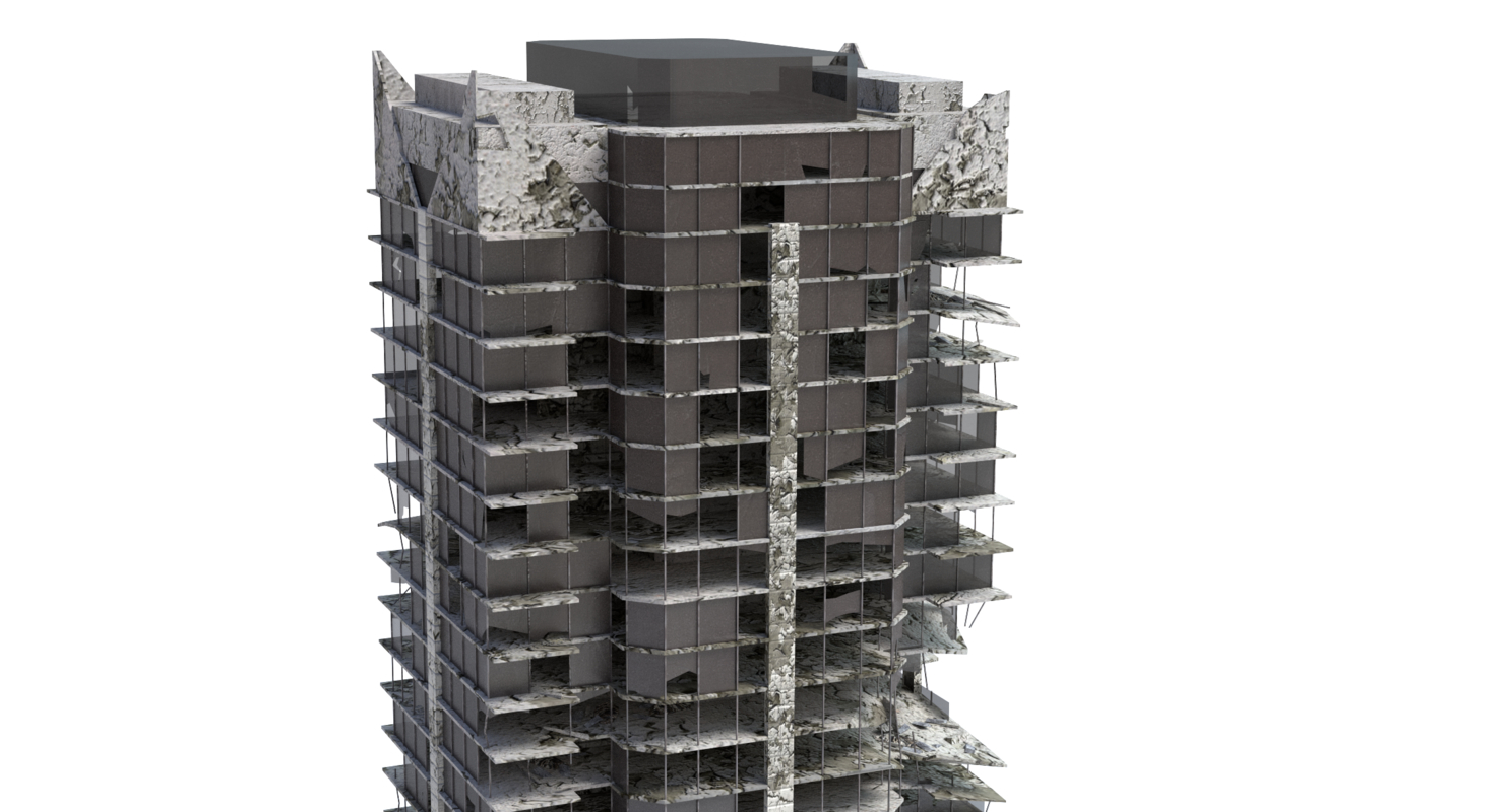 max destroyed glass building