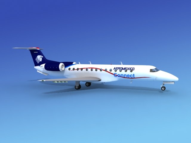 embraer erj 3d model