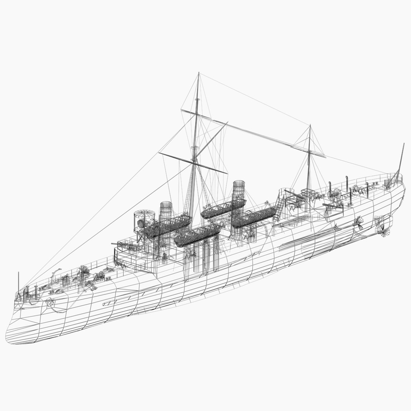 comet aviso imperial german 3d max